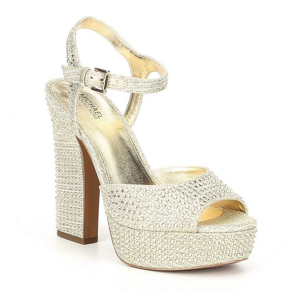 Michael Kors | Shoes | Mk Michael Kors Womens Gold Champagne ...